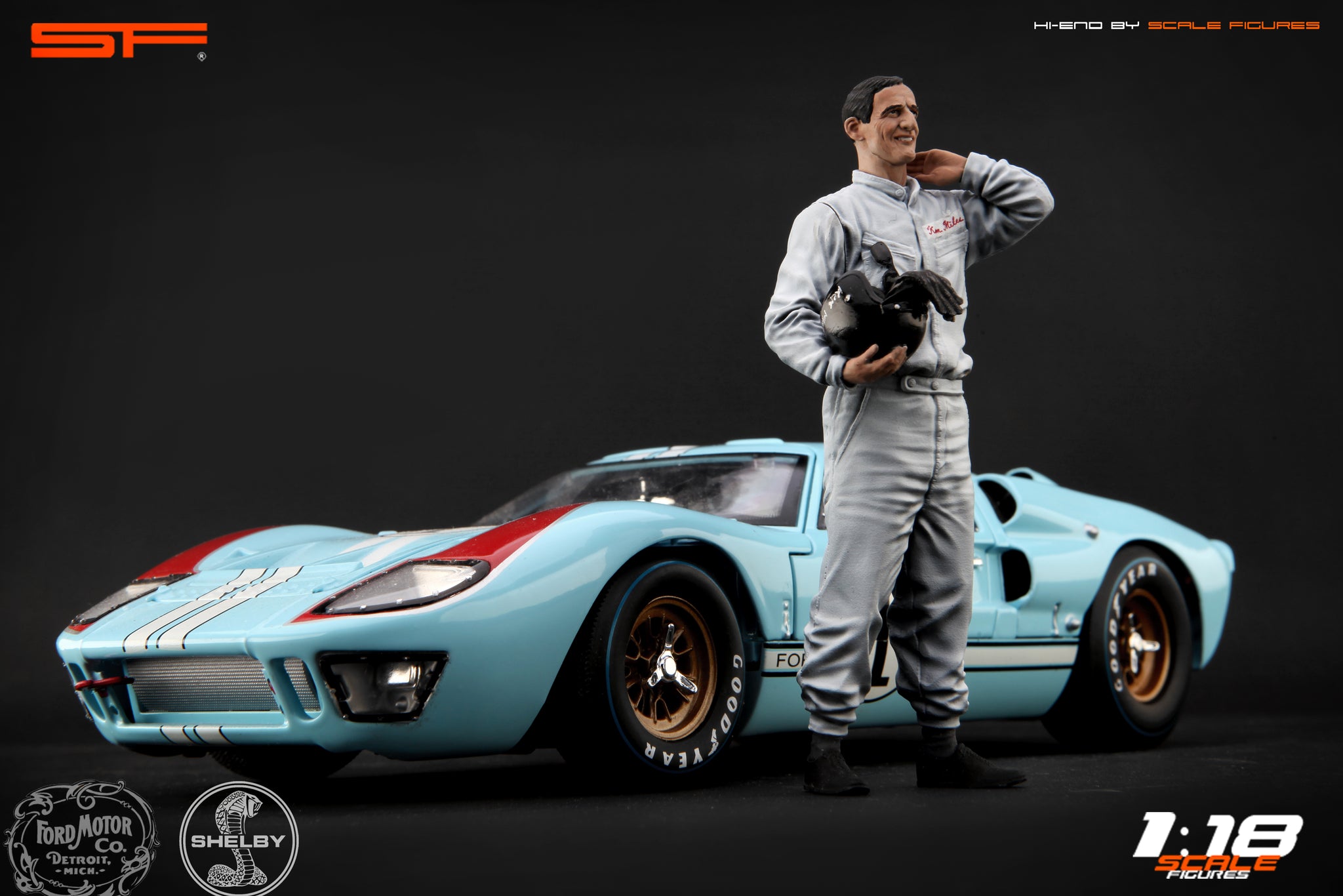 1/18 Ken MILES by SF Scale Figures - Handcrafted