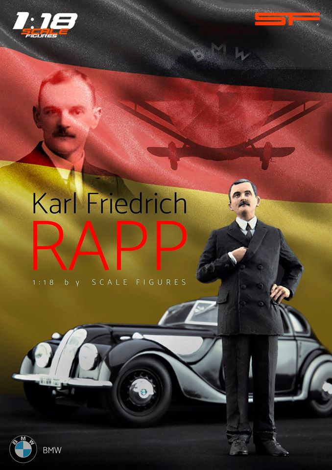 1/18 KARL FRIEDRICH RAPP BMW-Founder von SF Scale Figures - Handarbeit